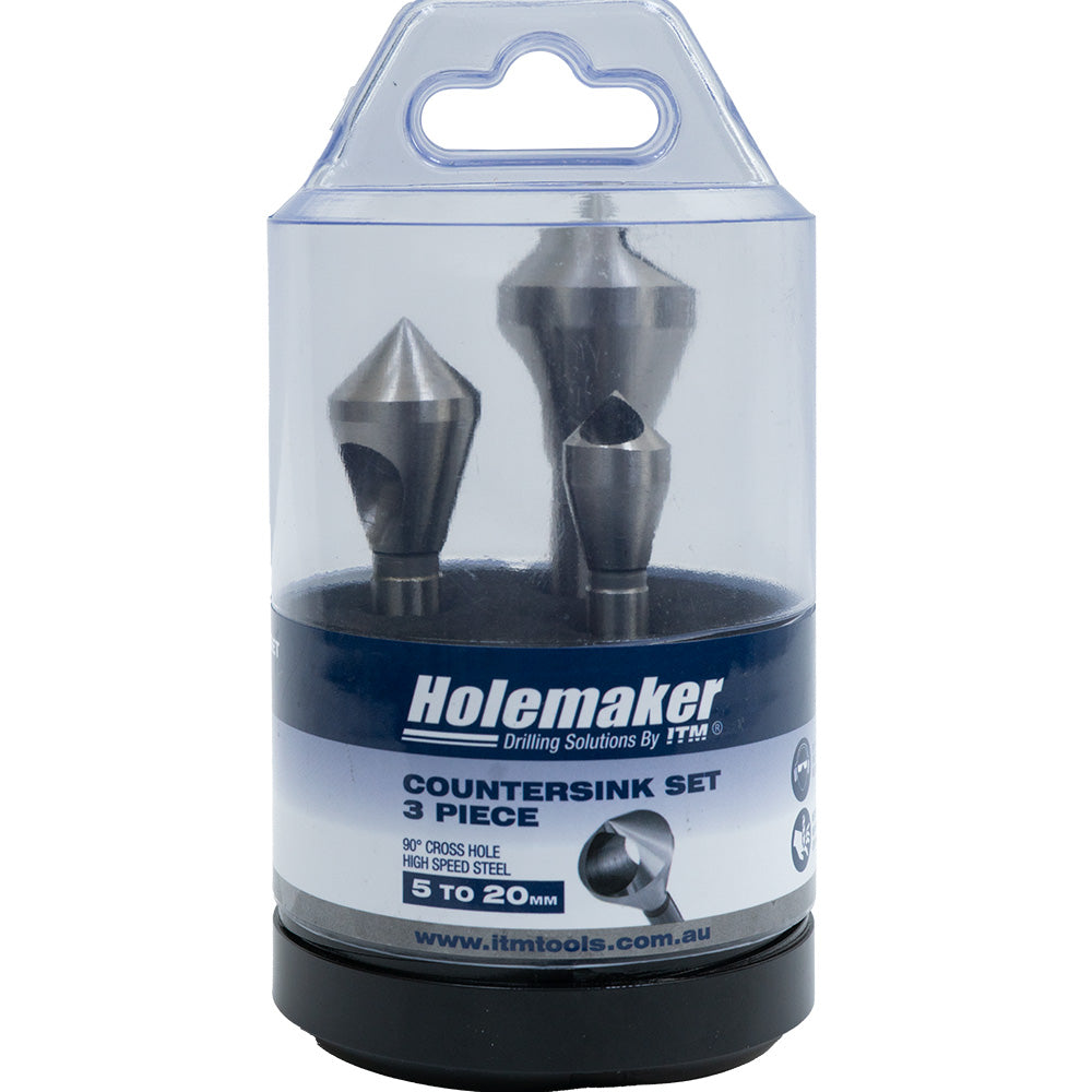 Holemaker 3pc Crosshole 90deg Countersink Set – Engineers Collective