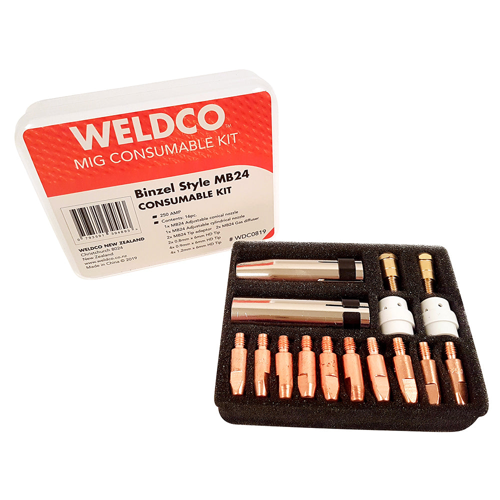 Weldco MIG Torch Consumable Kit - Binzel Style MB24 – Engineers Collective