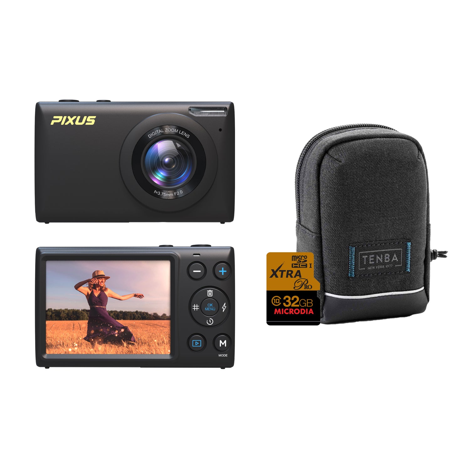 Firefly Pixus V1 Digital Compact Camera Kit With Card & Case ...
