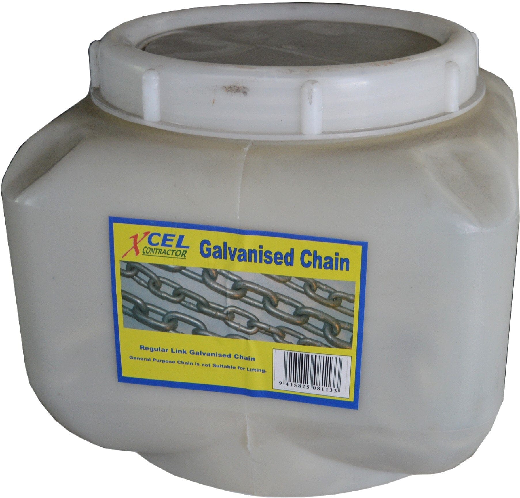 Xcel Galvanised Chain 25kg Polypail (20m) 8mm – Engineers Collective