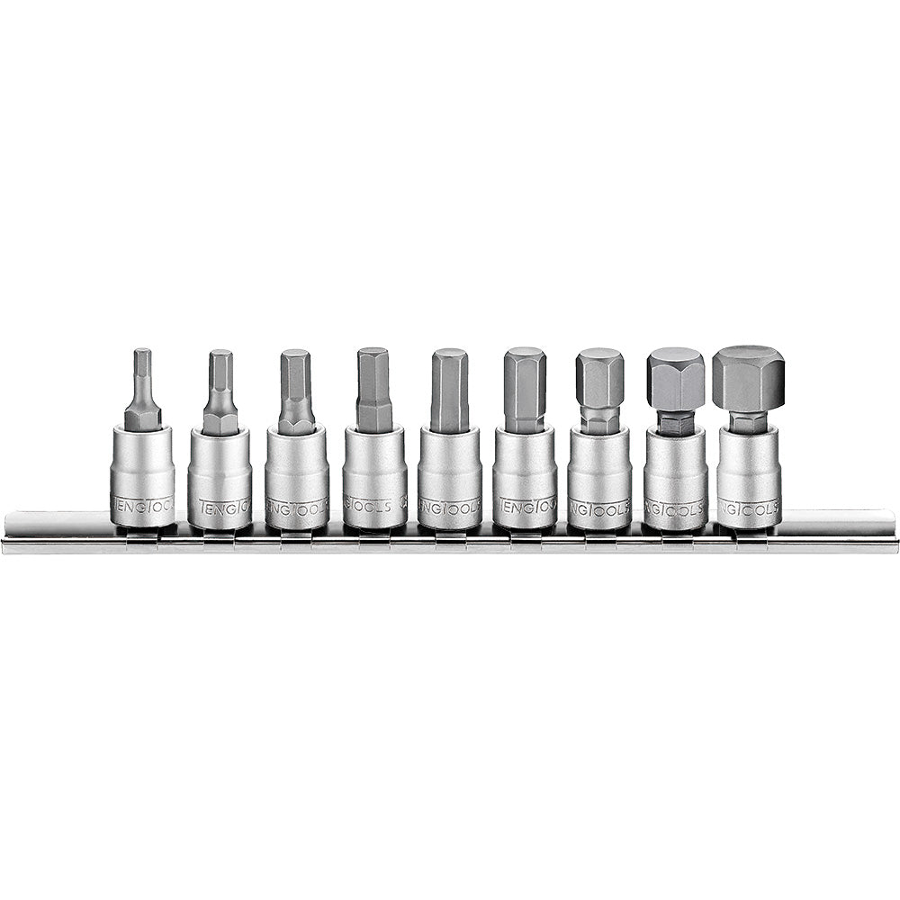 Teng 9pc 1/4in Hex Bit Socket Clip Rail Set – Engineers Collective
