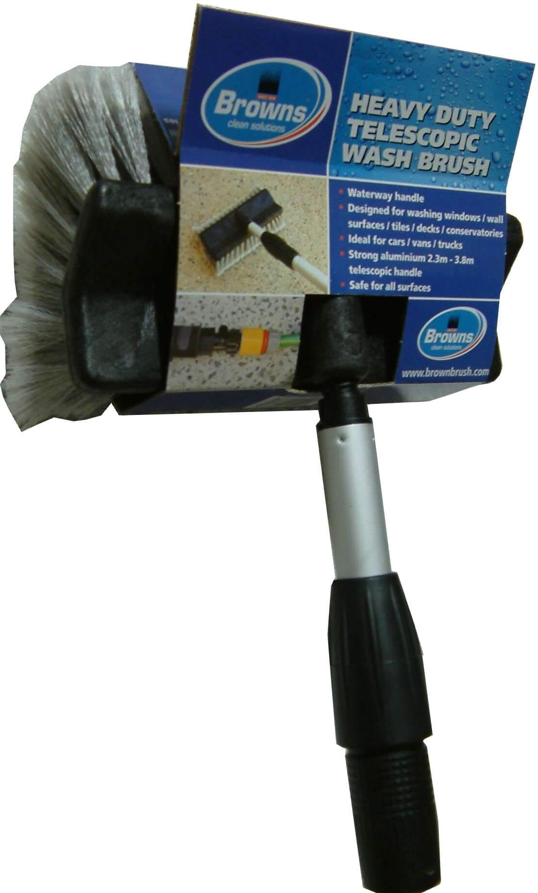 Browns Window & Wall Mop - Nylon Brush with Telescopic Handle 1.4m-3m ...