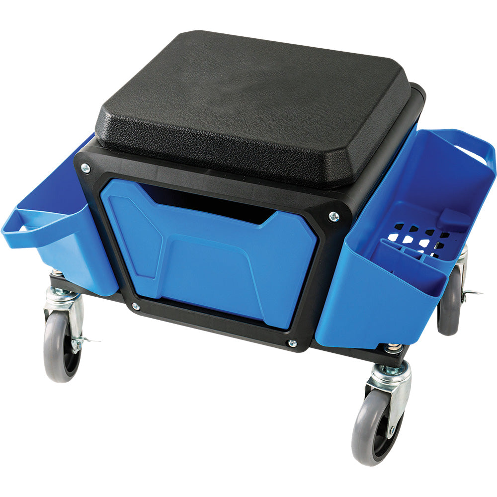 ProEquip Rolling Work Seat with Storage Trays – Engineers Collective