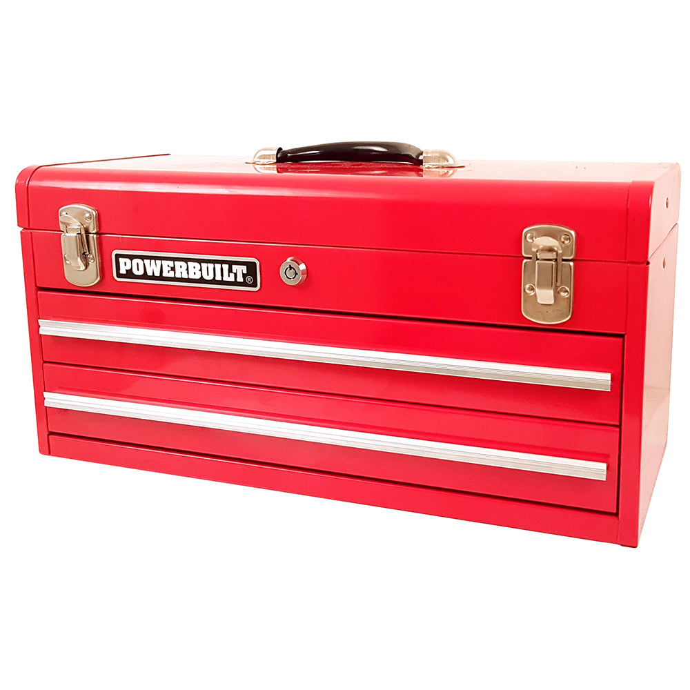 Powerbuilt 20” Steel Portable Toolbox with 2 Drawers – Engineers Collective