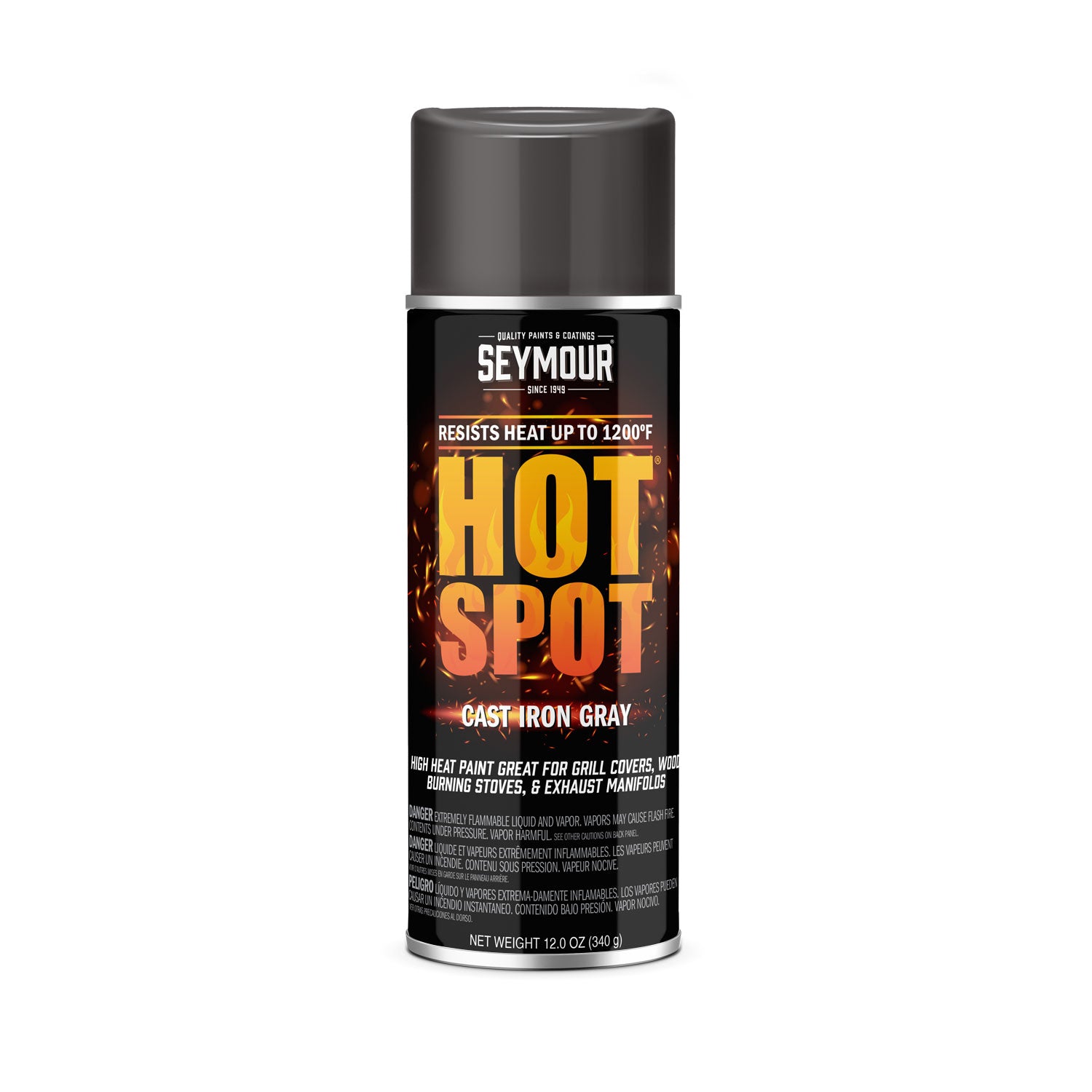 Colorpak Pro Series Aerosol Hot Spot High Heat Coating Cast Iron Grey ...