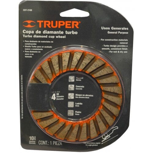 Truper Diamond Cup Wheel 102mm x 22mm – Engineers Collective