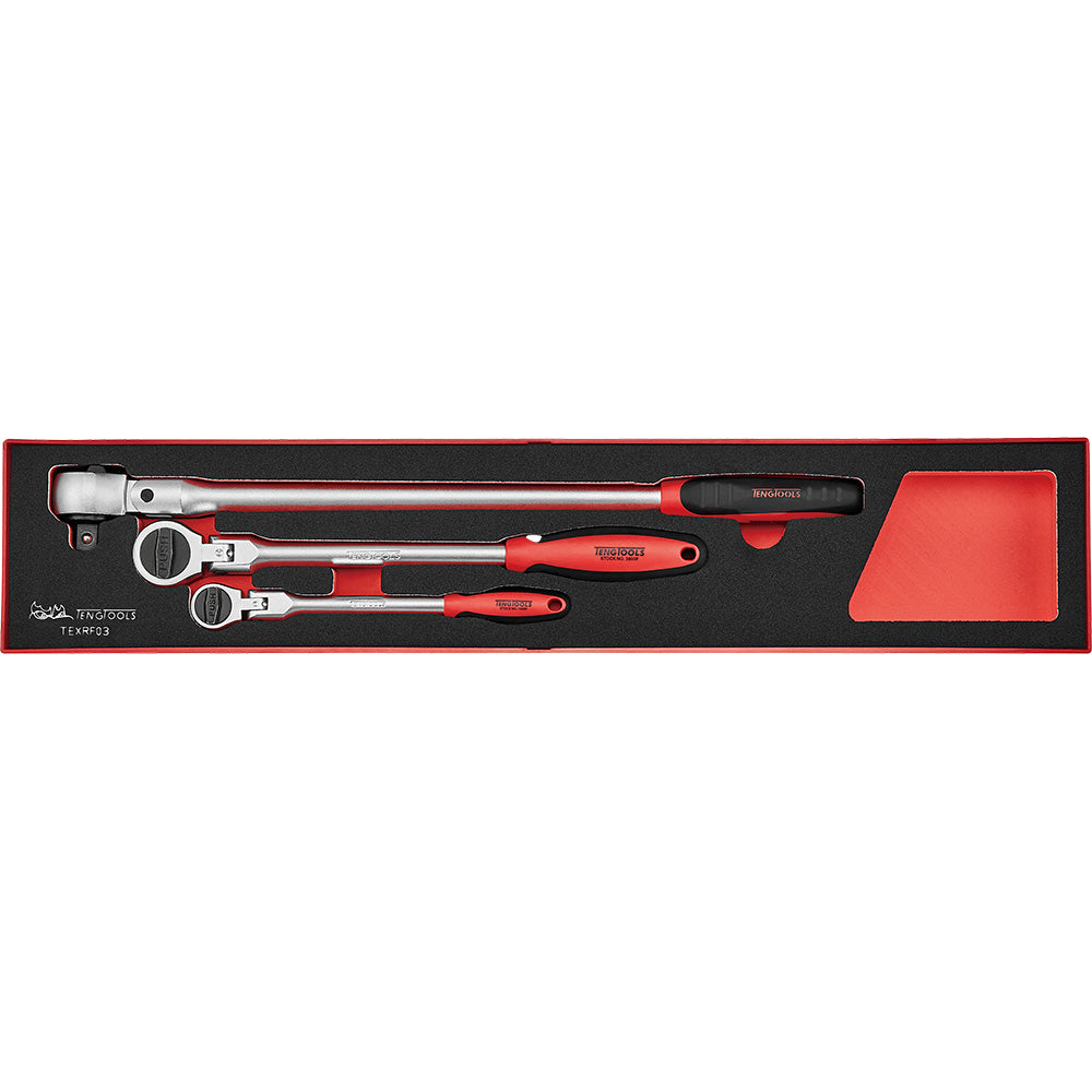 Teng 3pc Long Arm Ratchet Flex Head Set Foam – Engineers Collective
