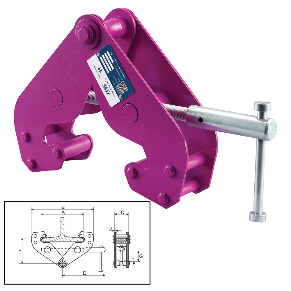 ITM Beam Clamp-1 Ton-230mm Beam Width – Engineers Collective