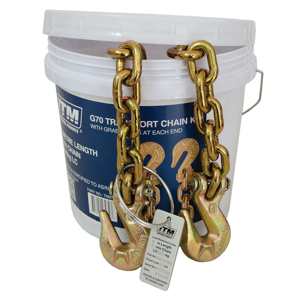 ITM G70 Transport Chain - 3.8 Ton Lashing Cap. - 6M Length – Engineers ...