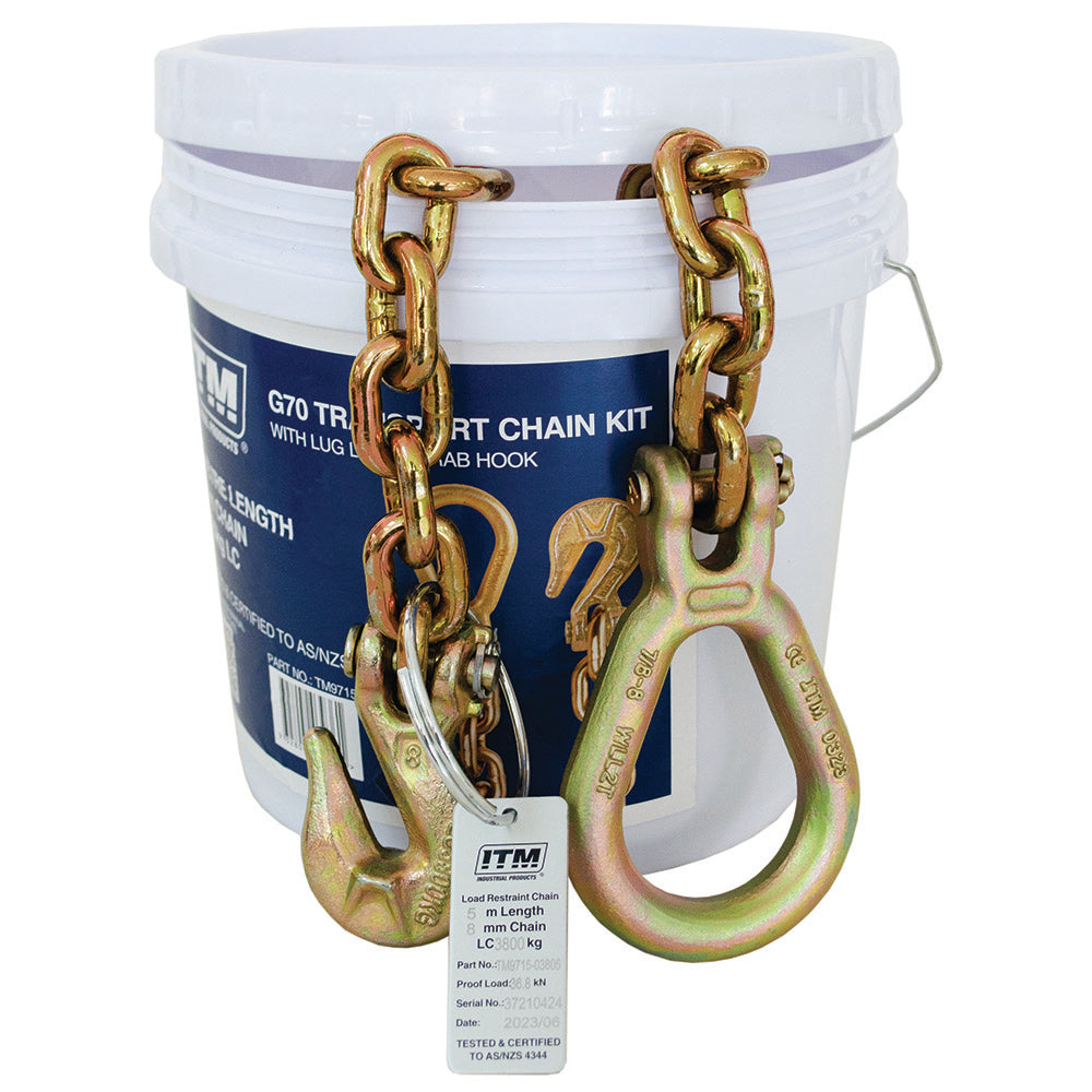 ITM G70 Transport Chain - 3.8 Ton Lashing Cap. - 5M Length – Engineers ...