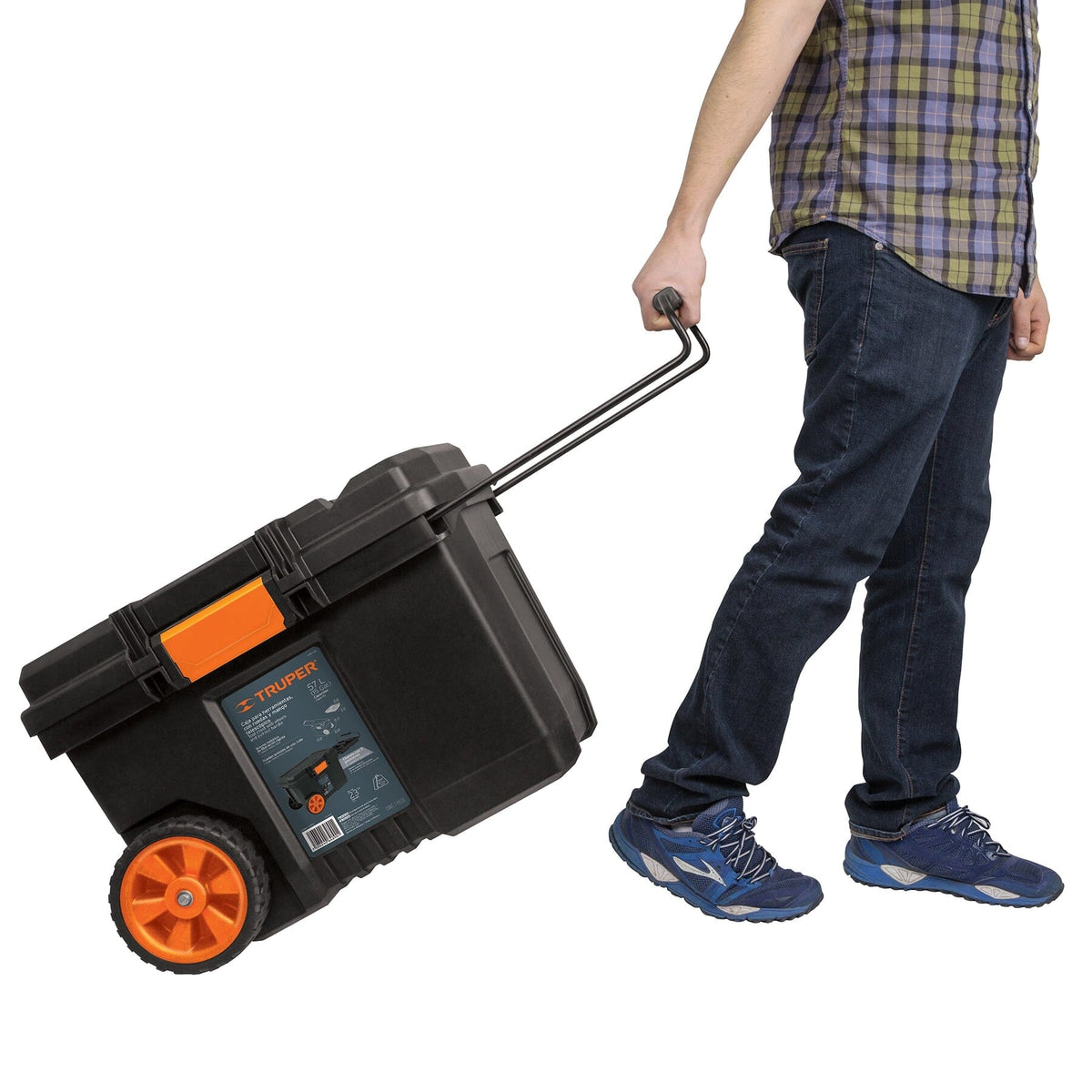 Truper Tool Box Plastic/ABS with Wheels & Telescopic Handle 585mm ...