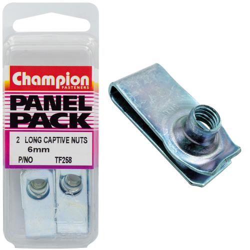 Champion Long Captive Nuts 6x1mm -2pk – Engineers Collective