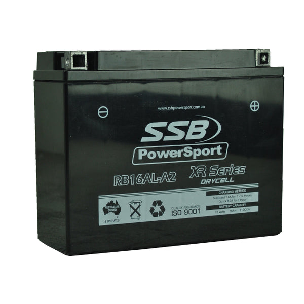 Motorcycle And Powersports Battery (Yb16al-A2) Agm 12v 16ah 310cca By ...