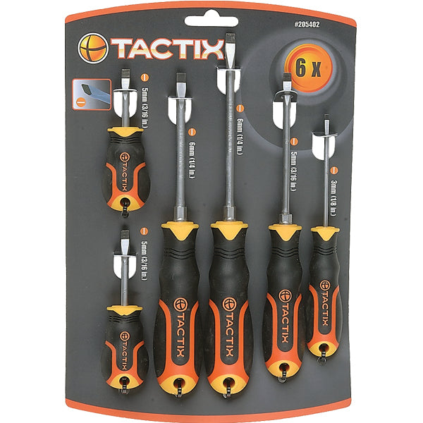 Tactix 6pc S/driver Set - Slot*** (Use 205407) | Engineers Collective NZ