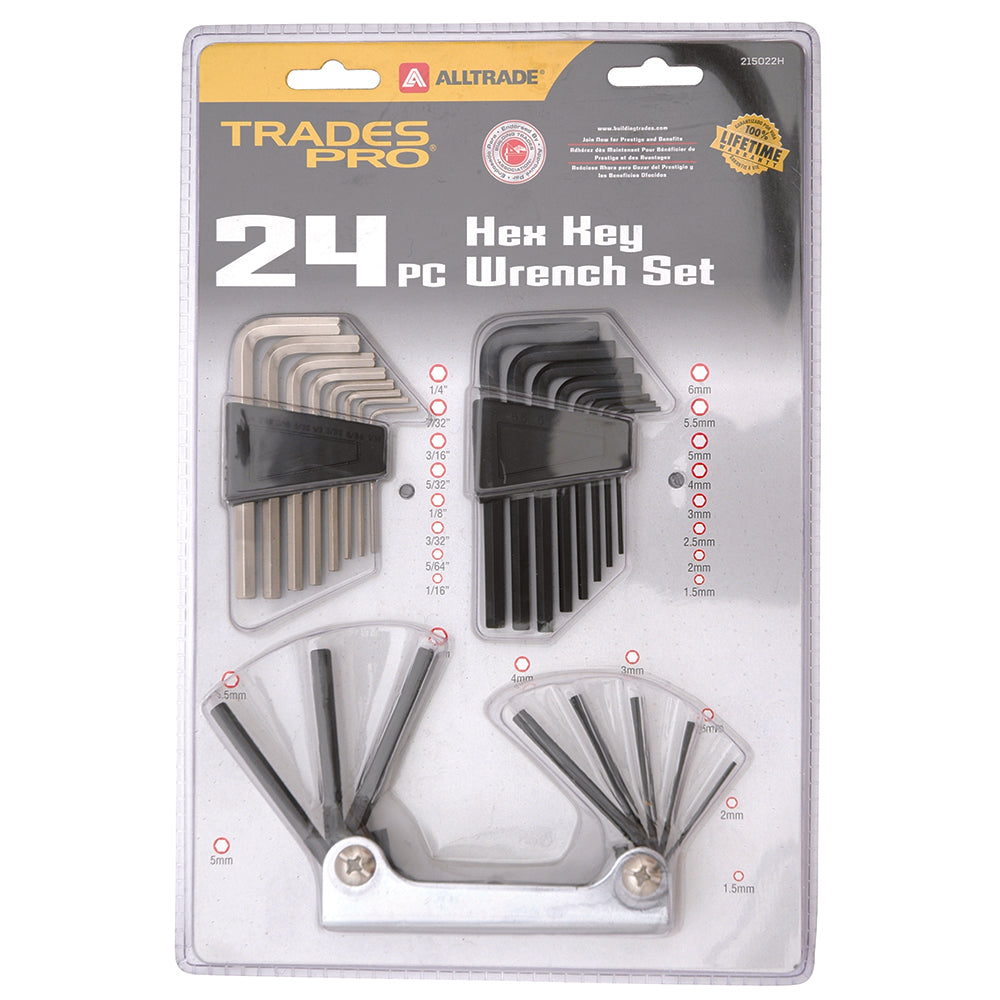 Trades Pro 24pc Combination Hex Key Wrench Set – Engineers Collective