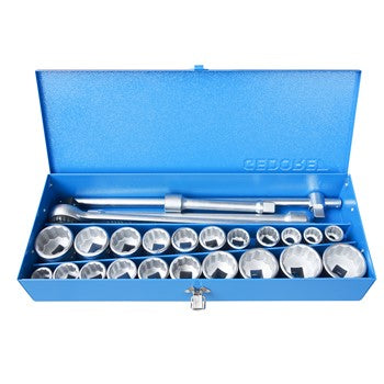 Gedore 3/4"Dr x 25pc Combination Metric/Imperial Socket Set – Engineers ...