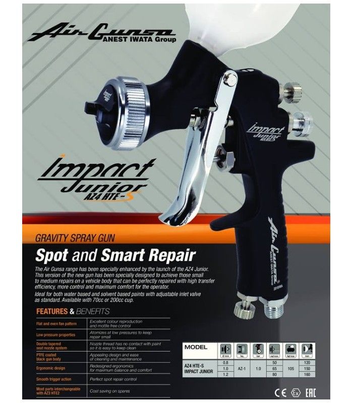 Iwata Gravity Spraygun Az4 Junior Hte 1.2mm + 200ml Pot – Engineers ...