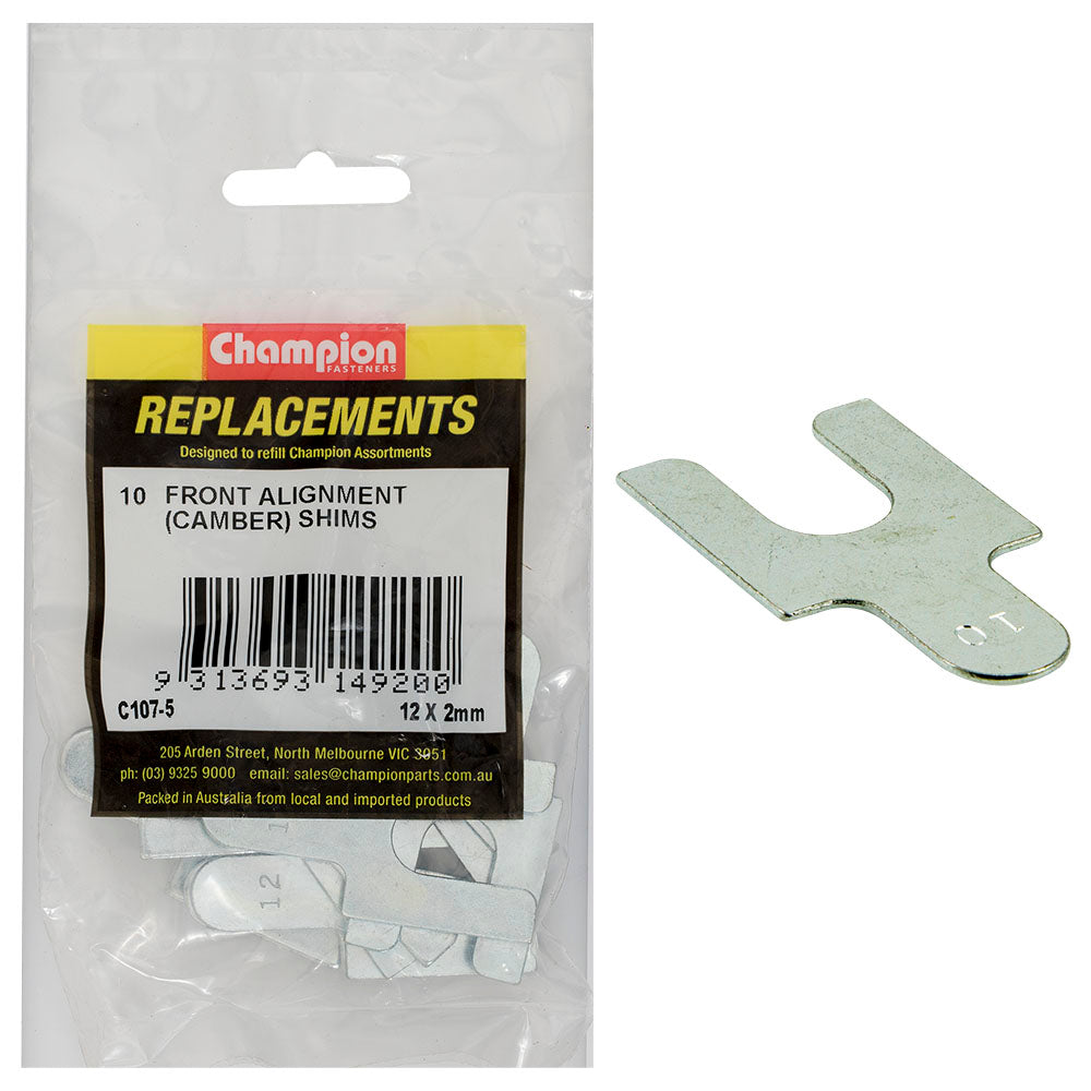 Champion Front Alignment Shim 12mm x 2mm Type 1 -10pk – Engineers ...