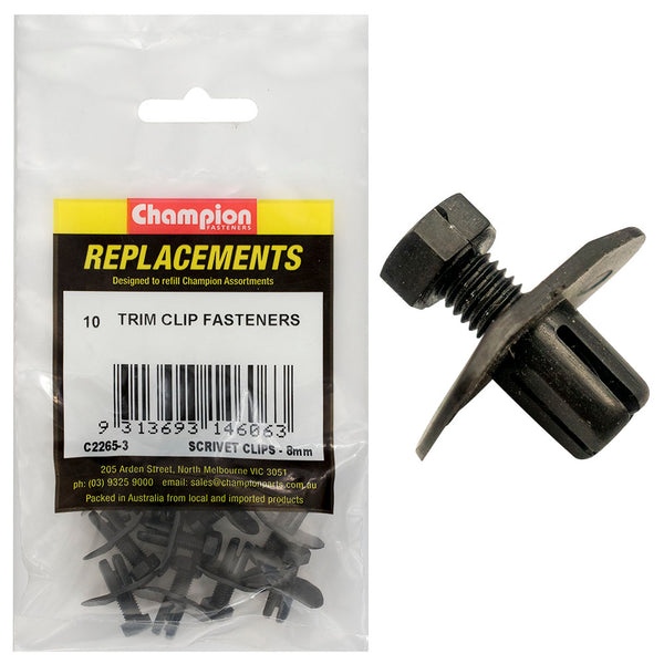 Champion Scrivet Clip -8mm -10pk | Engineers Collective NZ