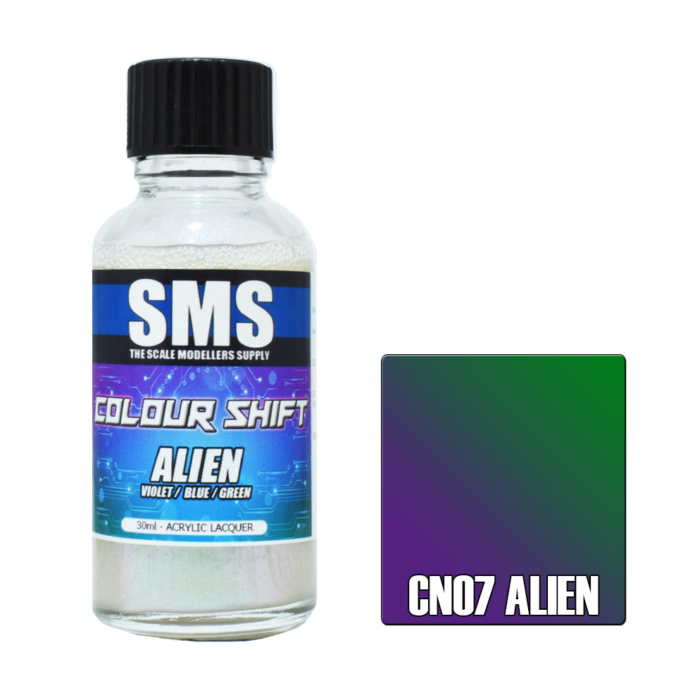 Airbrush Paint 30ml Colour Shift Alien Acrylic Lacquer Scale Modellers ...
