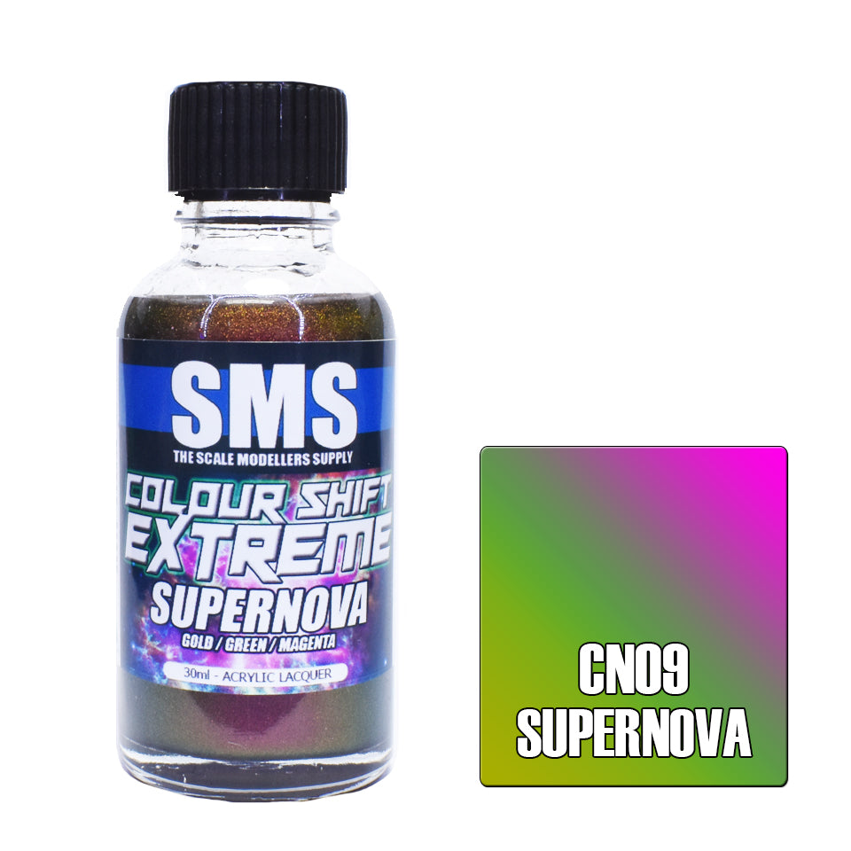 Airbrush Paint 30ml Colour Shift Extreme Supernova Acrylic Lacquer Sca ...