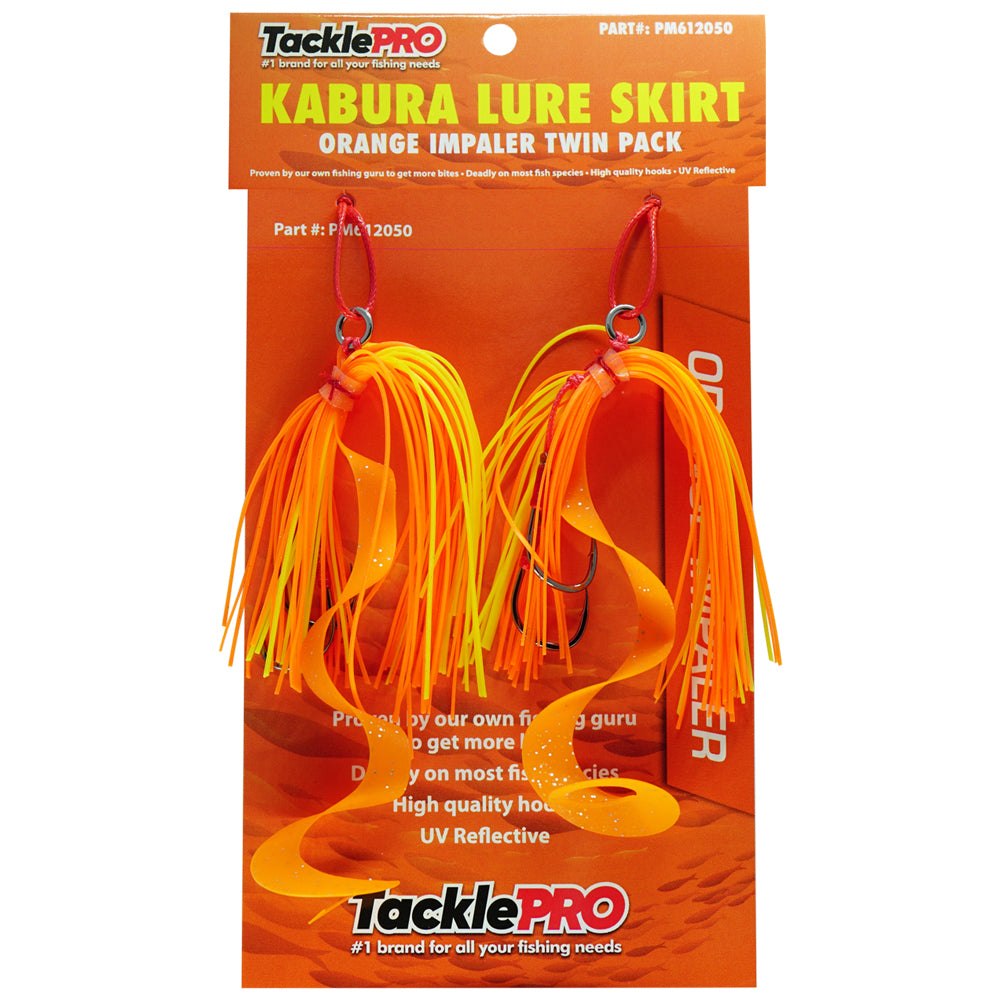 TacklePro Kabura Lure Skirt - Orange Impaler (Twin Pack) – Engineers ...