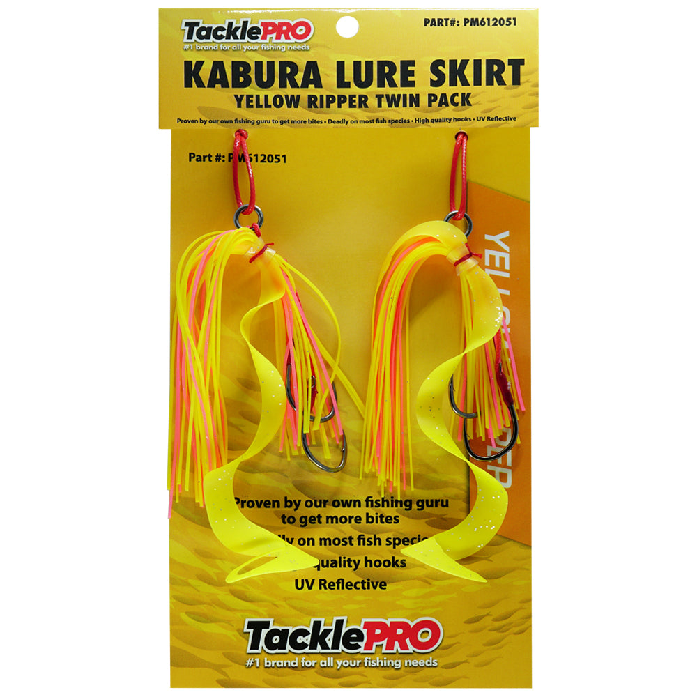 TacklePro Kabura Lure Skirt - Yellow Ripper (Twin Pack) – Engineers ...