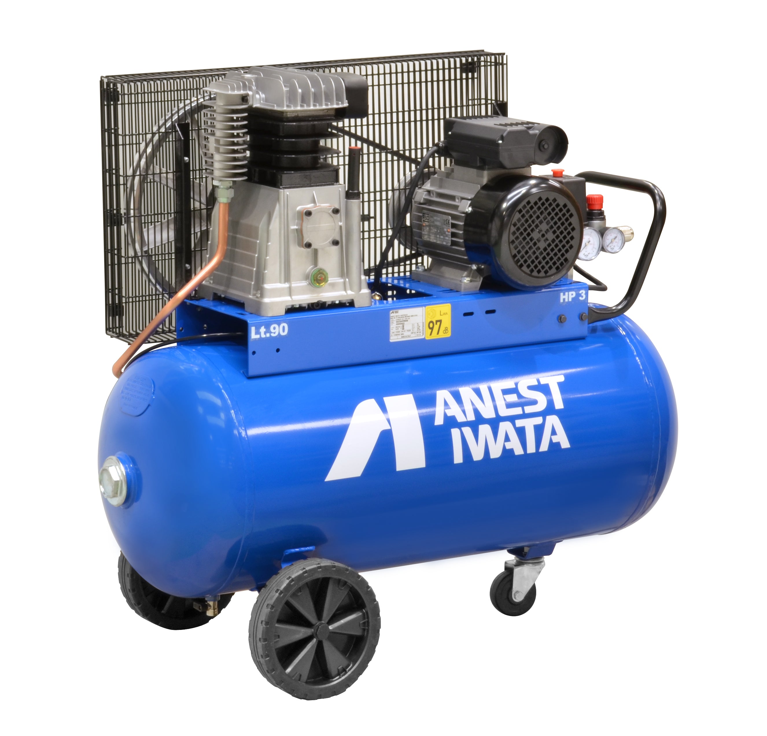 Iwata Compressor 3hp Belt Drive 13.7cfm / 390lpm 90l – Engineers Collective