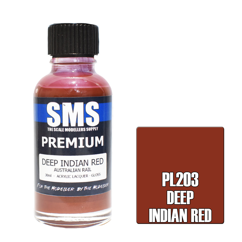 Air Brush Paint 30ml Premium Deep Indian Red Acrylic Lacquer Scale Mod ...