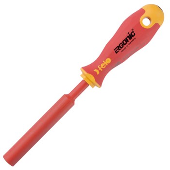 Felo 419 M-Tec Nut Driver Spring Loaded Hex 13 x 125mm Insulated ...
