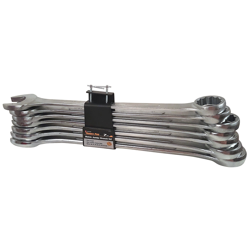 7pc Metric Jumbo Ring and Open End Spanner Set – Engineers Collective